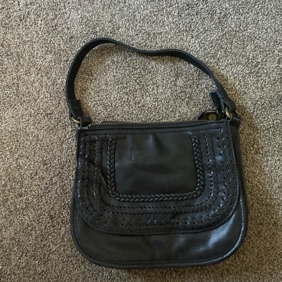 The Sak | Bags | The Sak Black Shoulder Bag With Vintage Leather Look ...